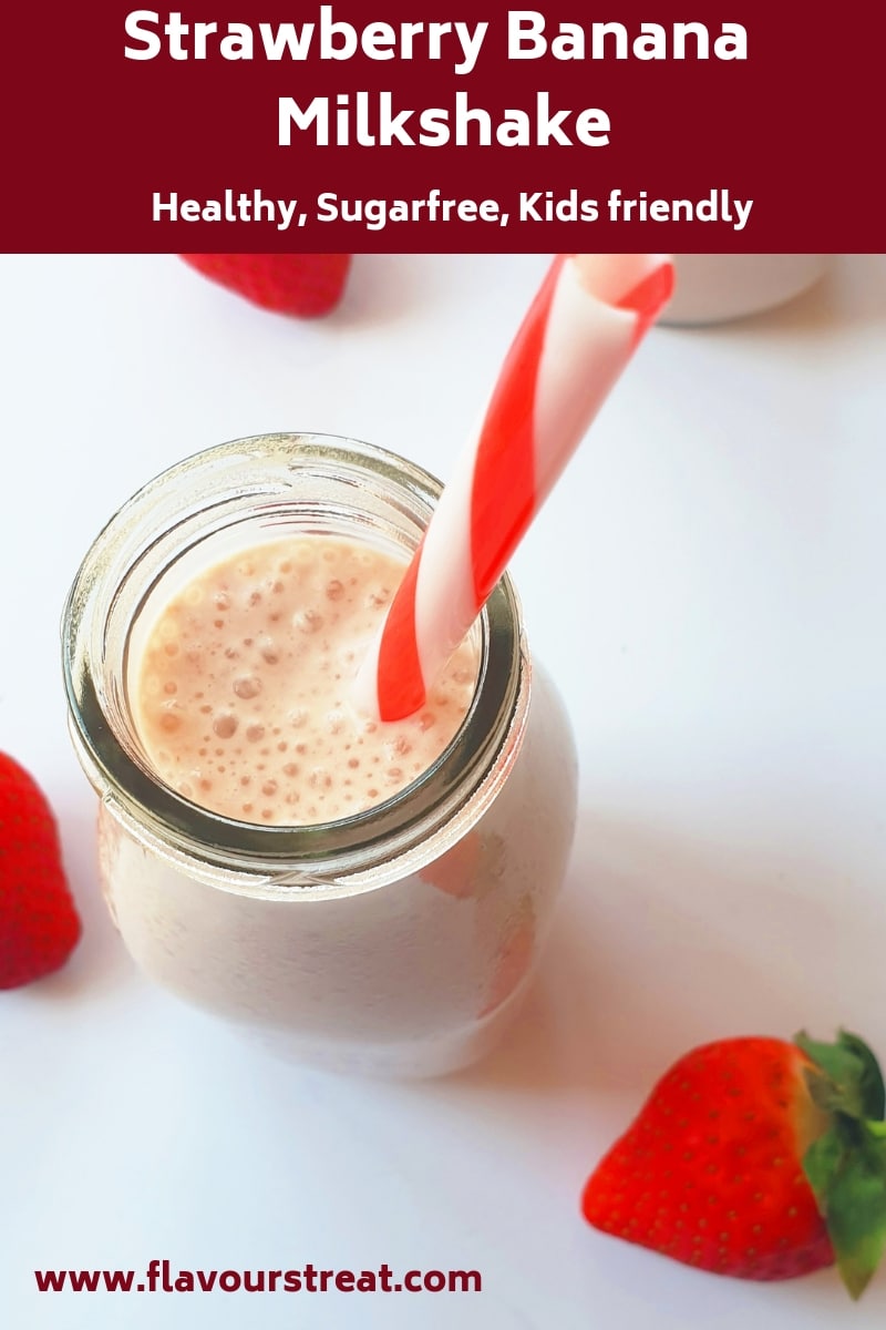 Strawberry Banana Milkshake Flavours Treat