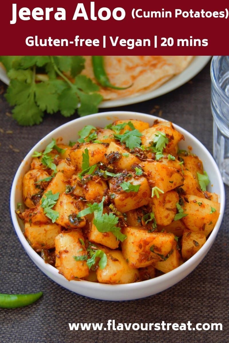 Jeera Aloo Recipe (Cumin Spiced Potatoes) - Flavours Treat