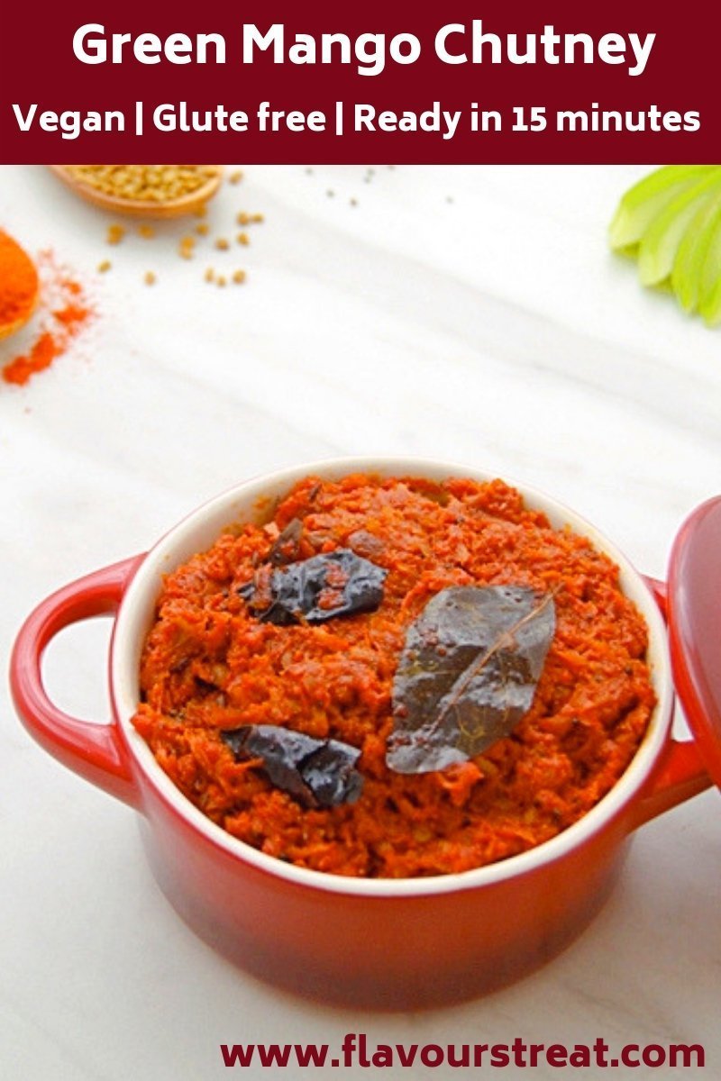 Green Mango Chutney Recipe (Raw Mango Chutney) - Flavours Treat