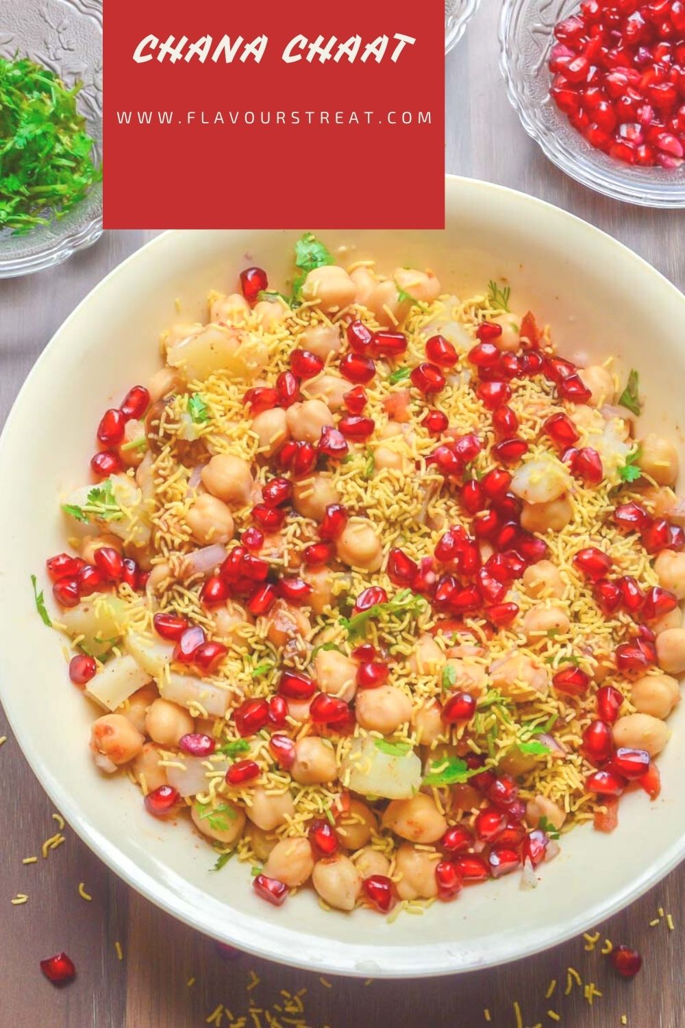 Chana Chaat Recipe (White Chickpea Chaat) - Flavours Treat