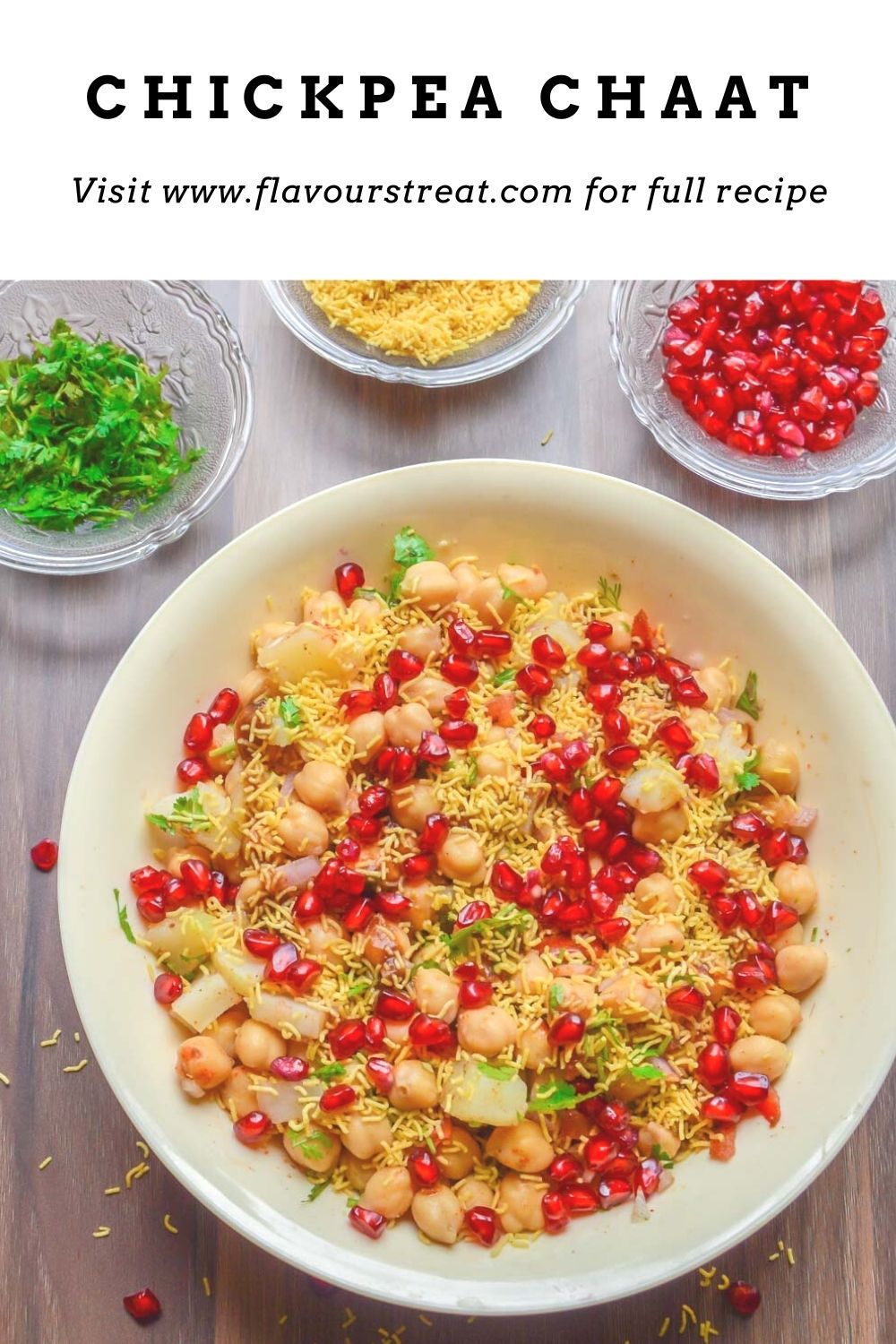 Chana Chaat Recipe (White Chickpea Chaat) - Flavours Treat