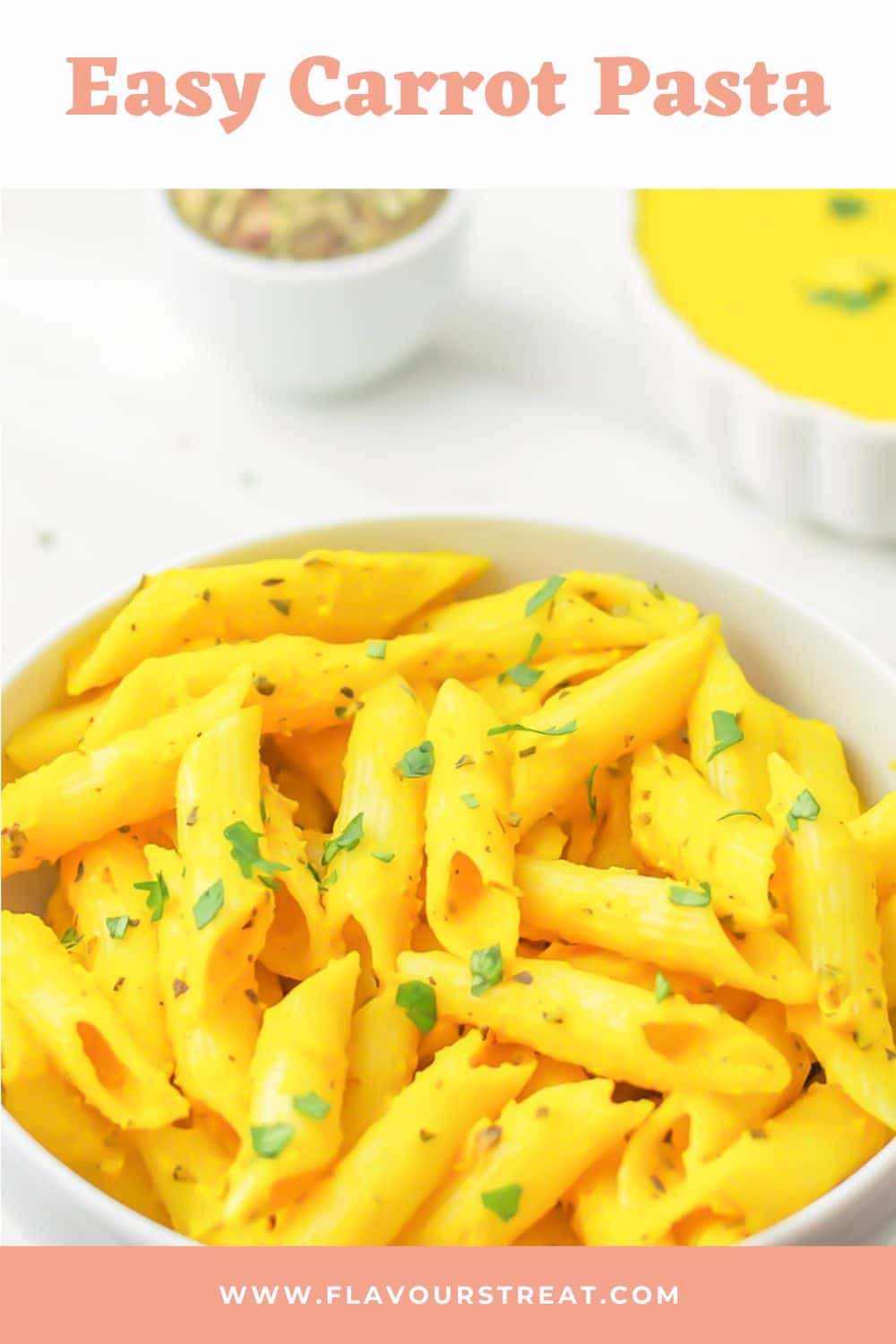 Creamy Carrot Pasta - Flavours Treat
