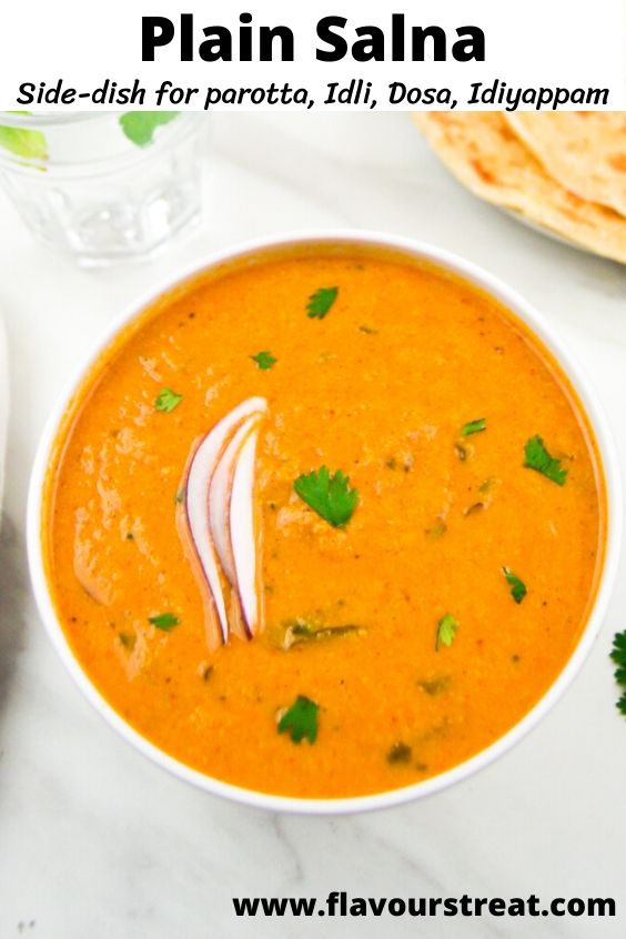 Plain Salna Recipe (Side Dish for Parotta, Idli, Dosa) - Flavours Treat