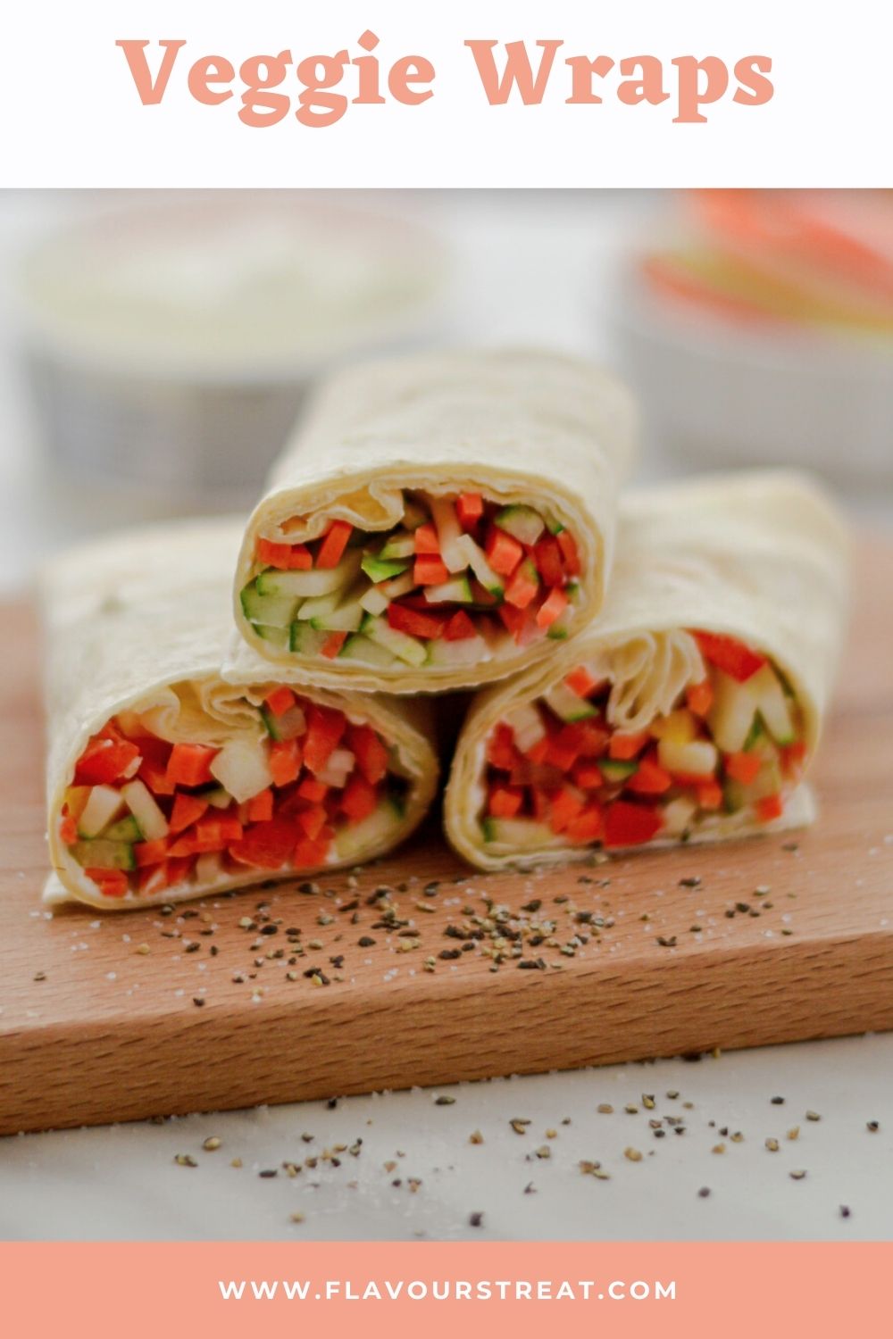 Vegetarian Tortilla Wraps Recipe - Flavours Treat