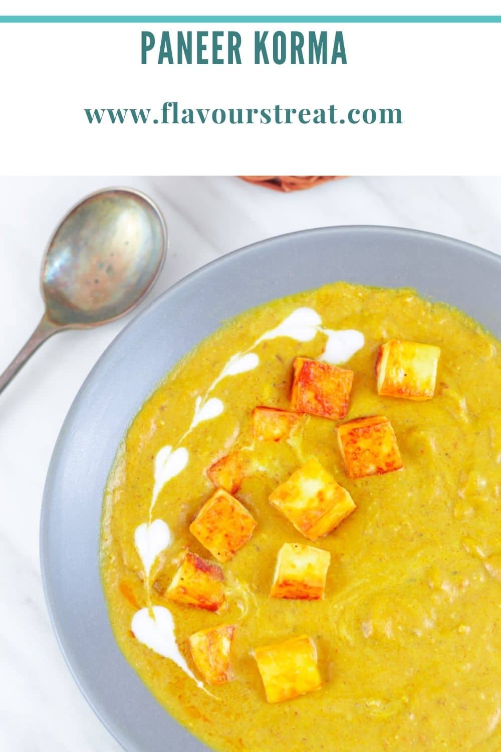 Creamy Paneer Korma Recipe - Flavours Treat