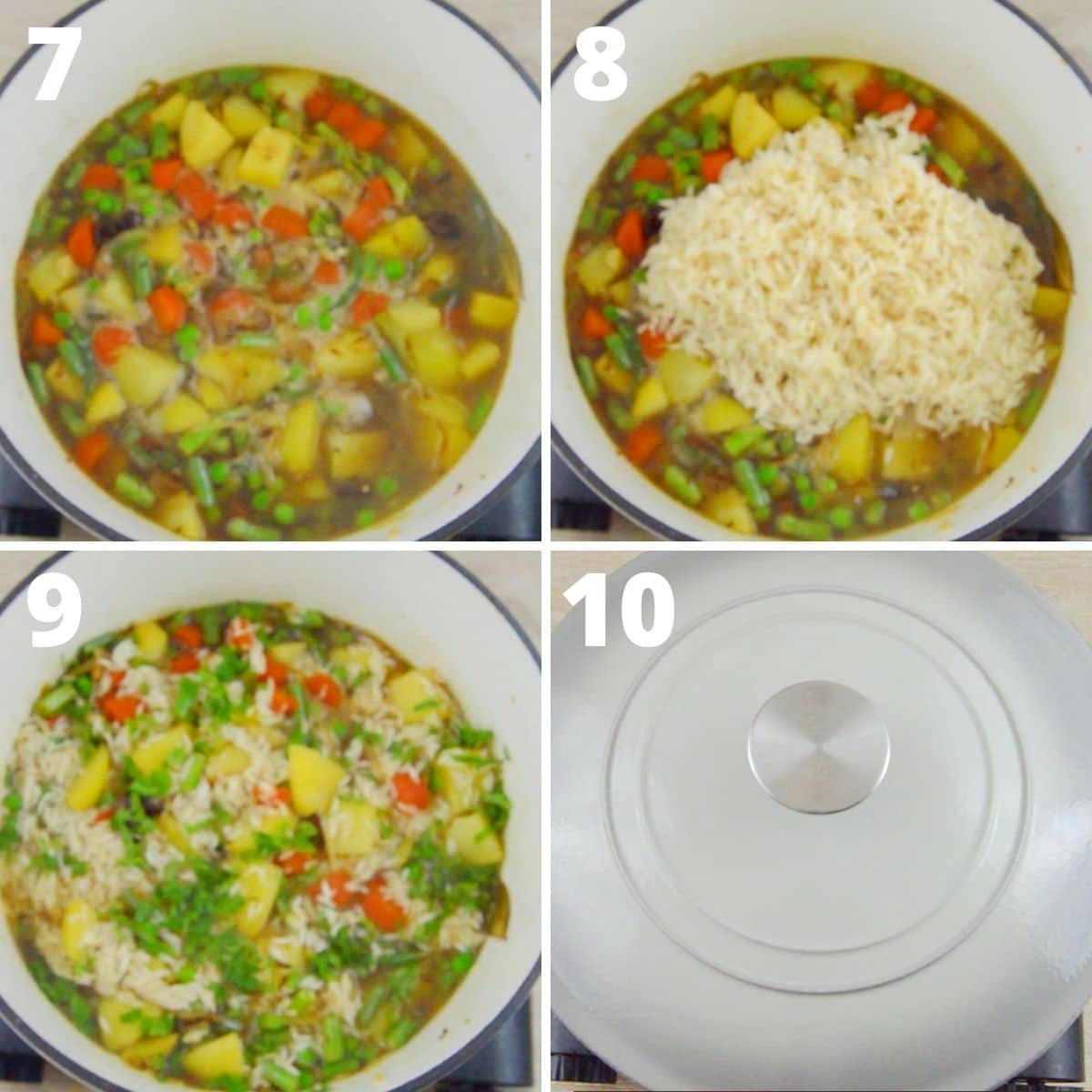 One Pot Vegetable Pulao Rice Recipe - Flavors Treat