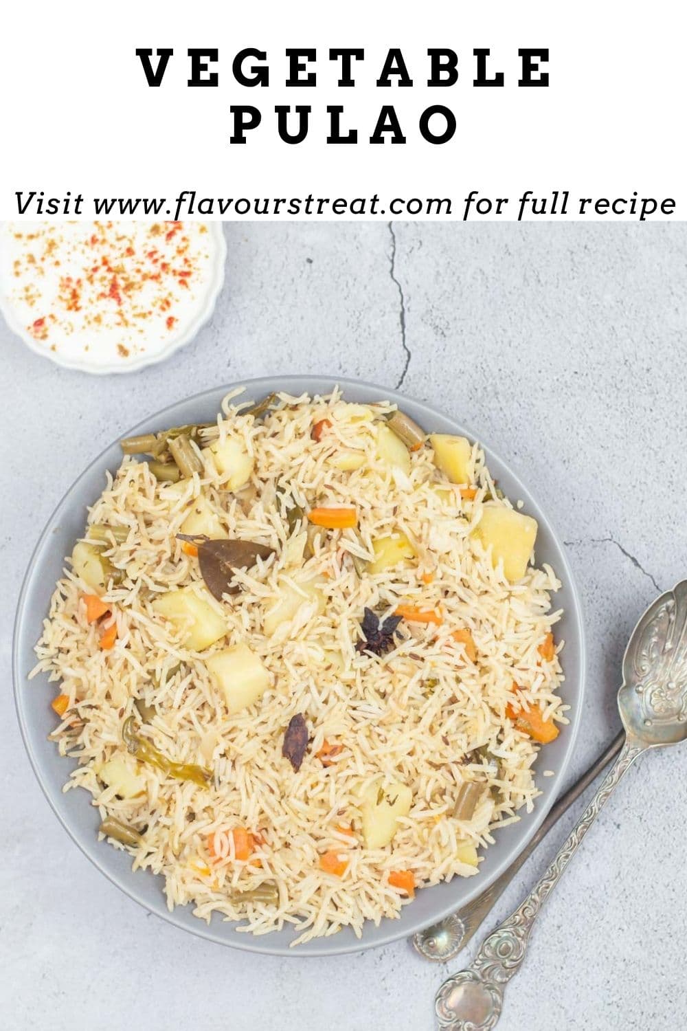 One Pot Vegetable Pulao Rice Recipe - Flavours Treat