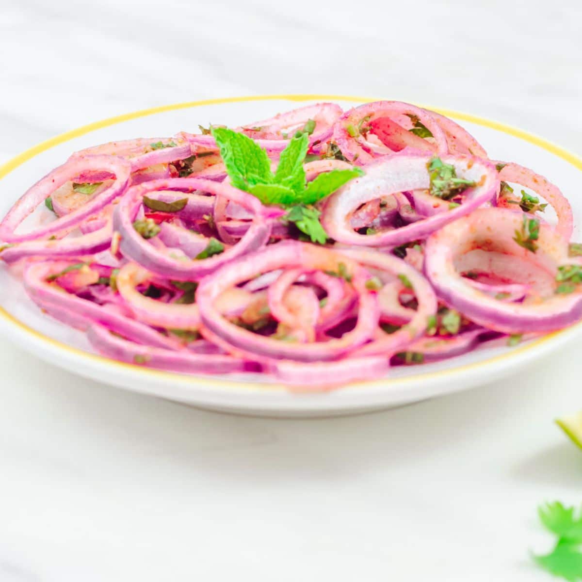 Easy Indian Onion Salad - Flavours Treat