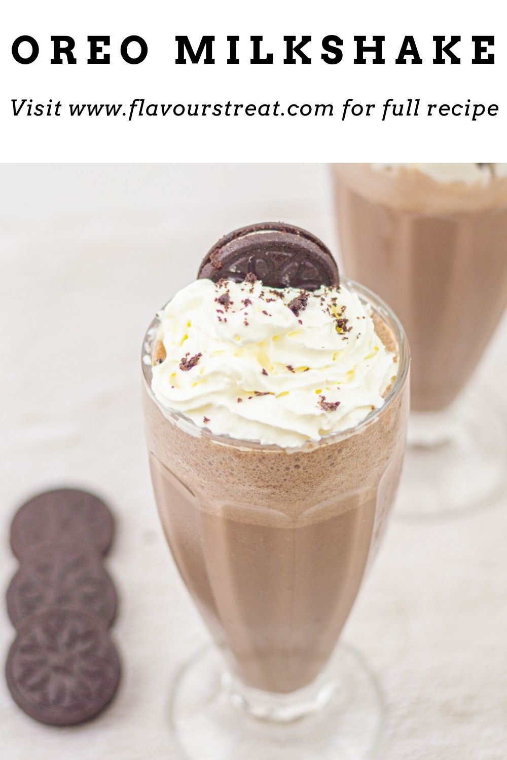 3 Ingredient Oreo Milkshake Recipe - Flavours Treat