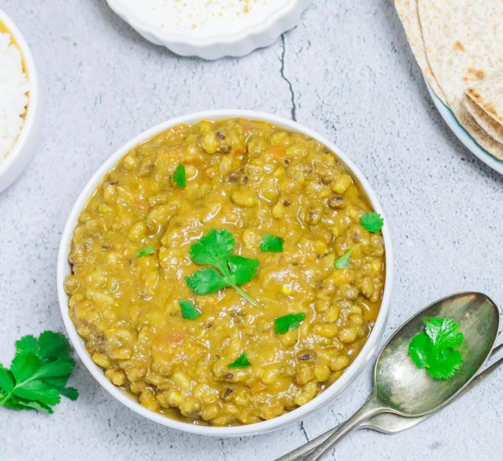 Green Moong Dal Recipe (Sabut Mung Curry) - Flavours Treat