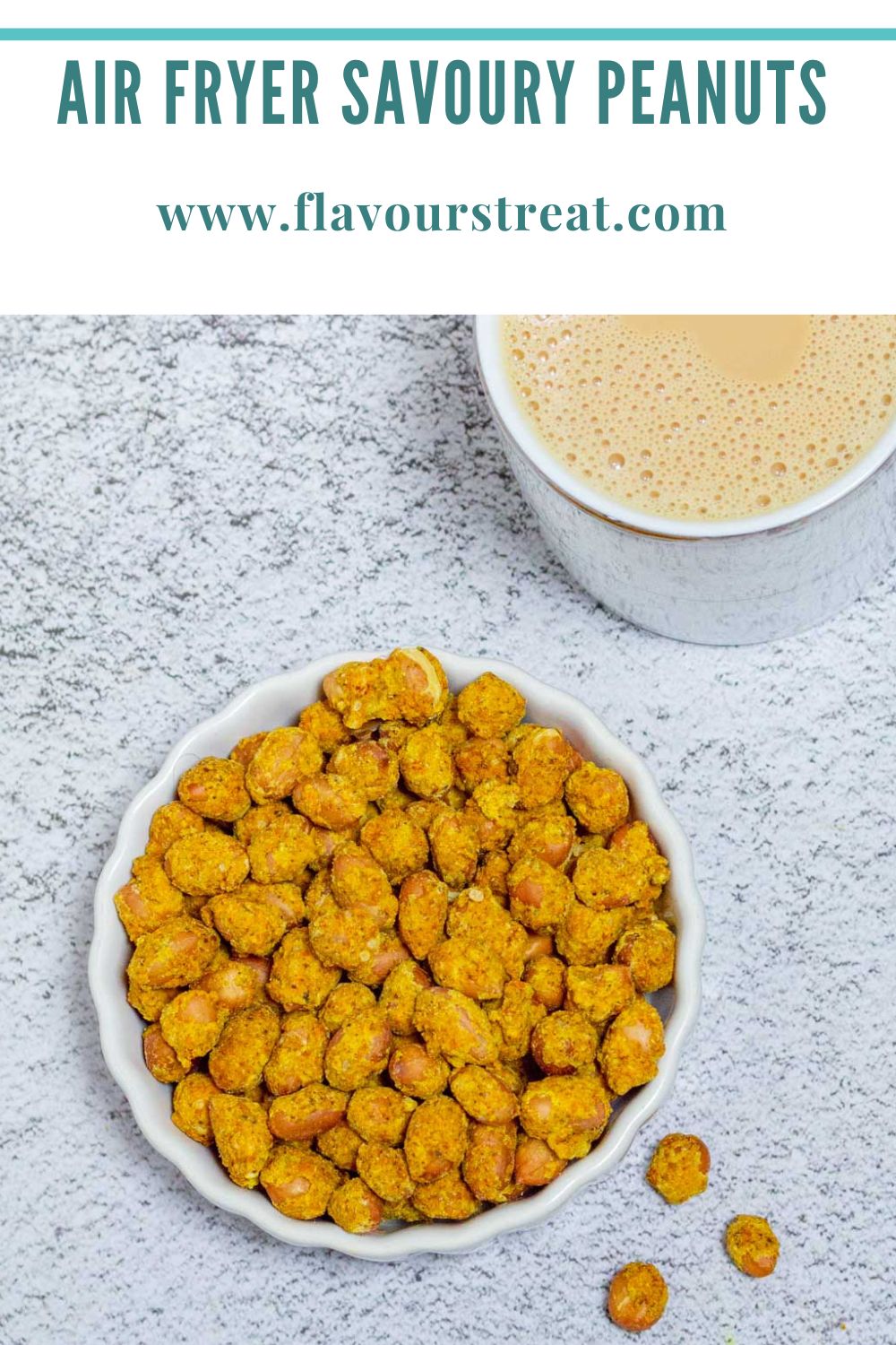 Crispy Masala Peanuts Recipe (Air Fryer) - Flavours Treat