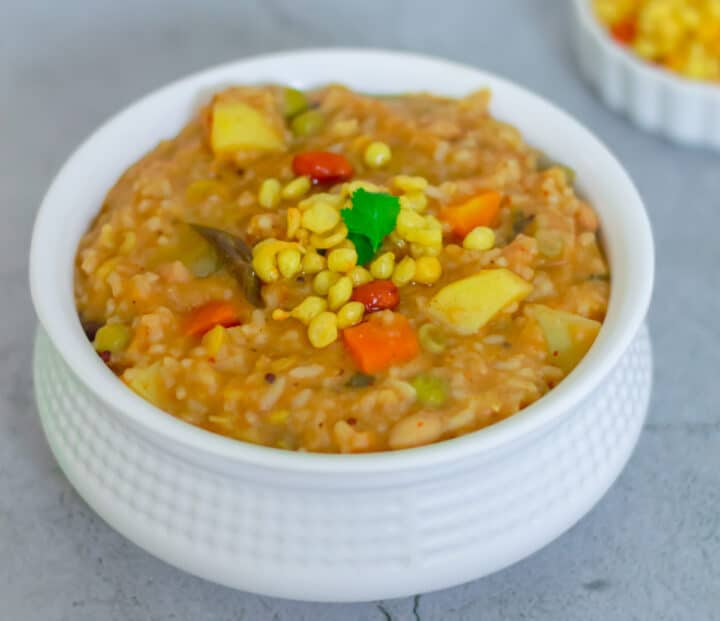 Instant Pot Bisi Bele Bath Recipe with Homemade Masala - Flavours Treat