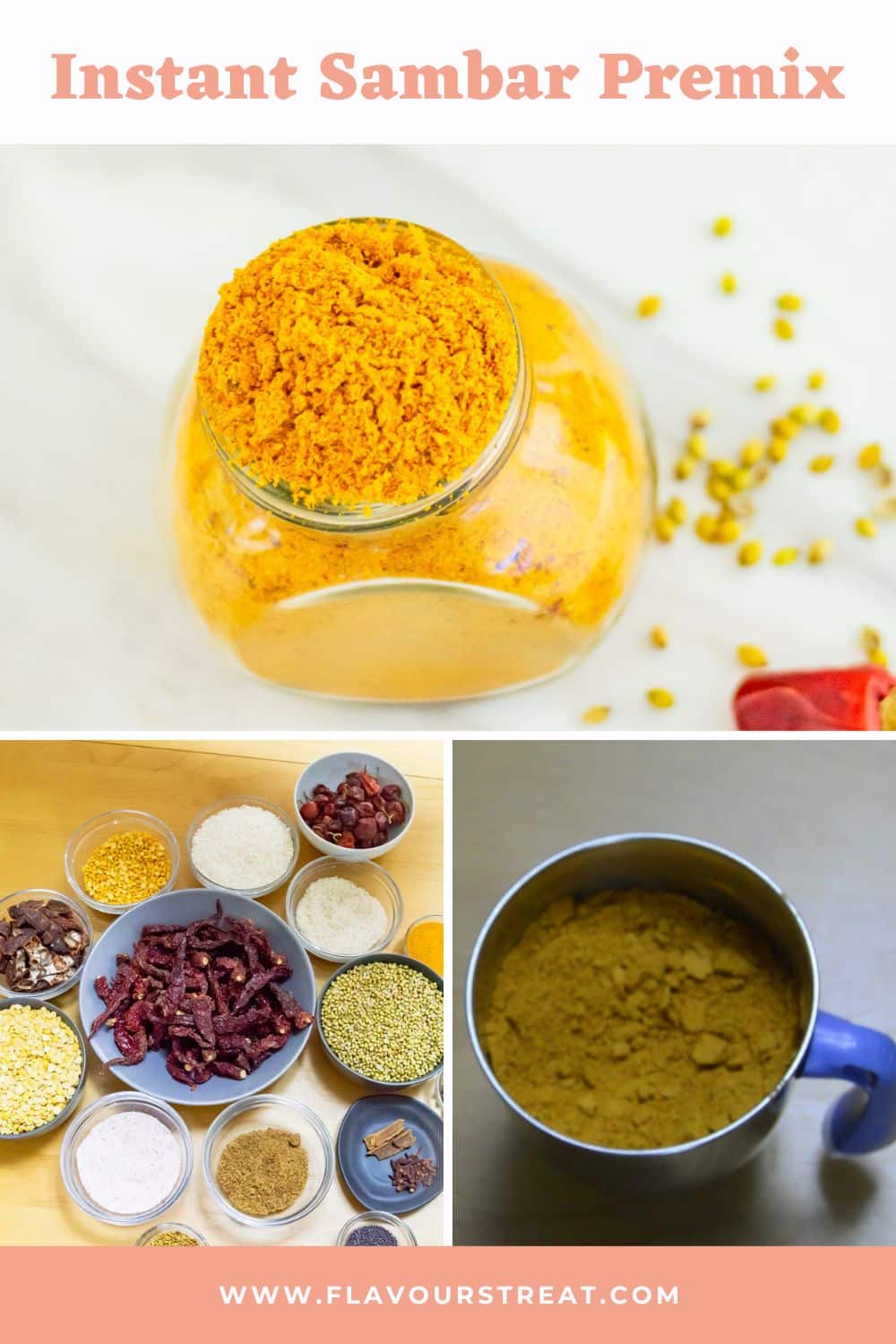 Instant Sambar Mix Recipe - Flavours Treat