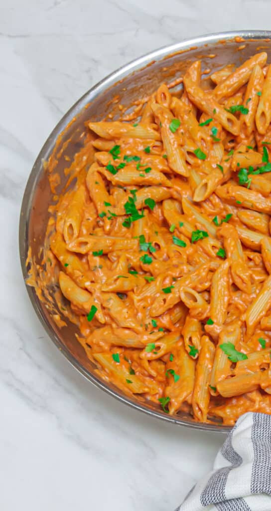 Italian Pink Sauce Pasta Recipe - Flavours Treat