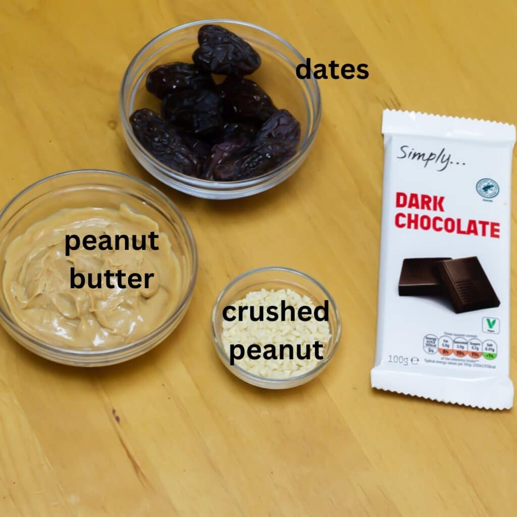 Date Snickers (4 Ingredient chocolate covered dates) - Flavours Treat