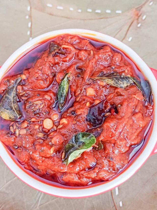 Beerakaya Pachadi (Ridge Gourd Chutney) - Flavours Treat