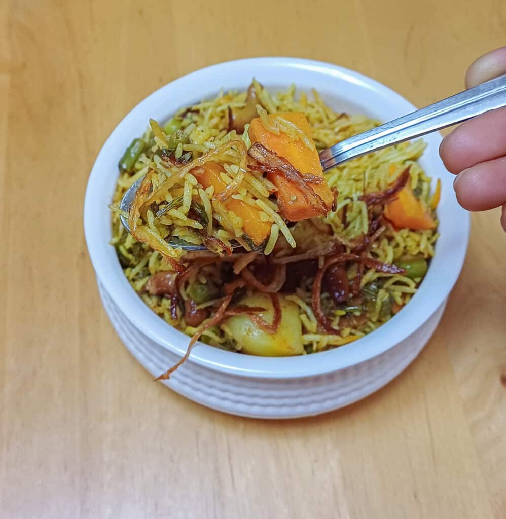 Instant Pot Vegetable Biryani - Flavours Treat