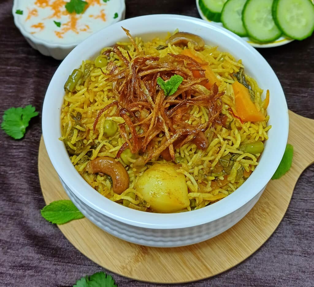 Instant Pot Vegetable Biryani - Flavours Treat
