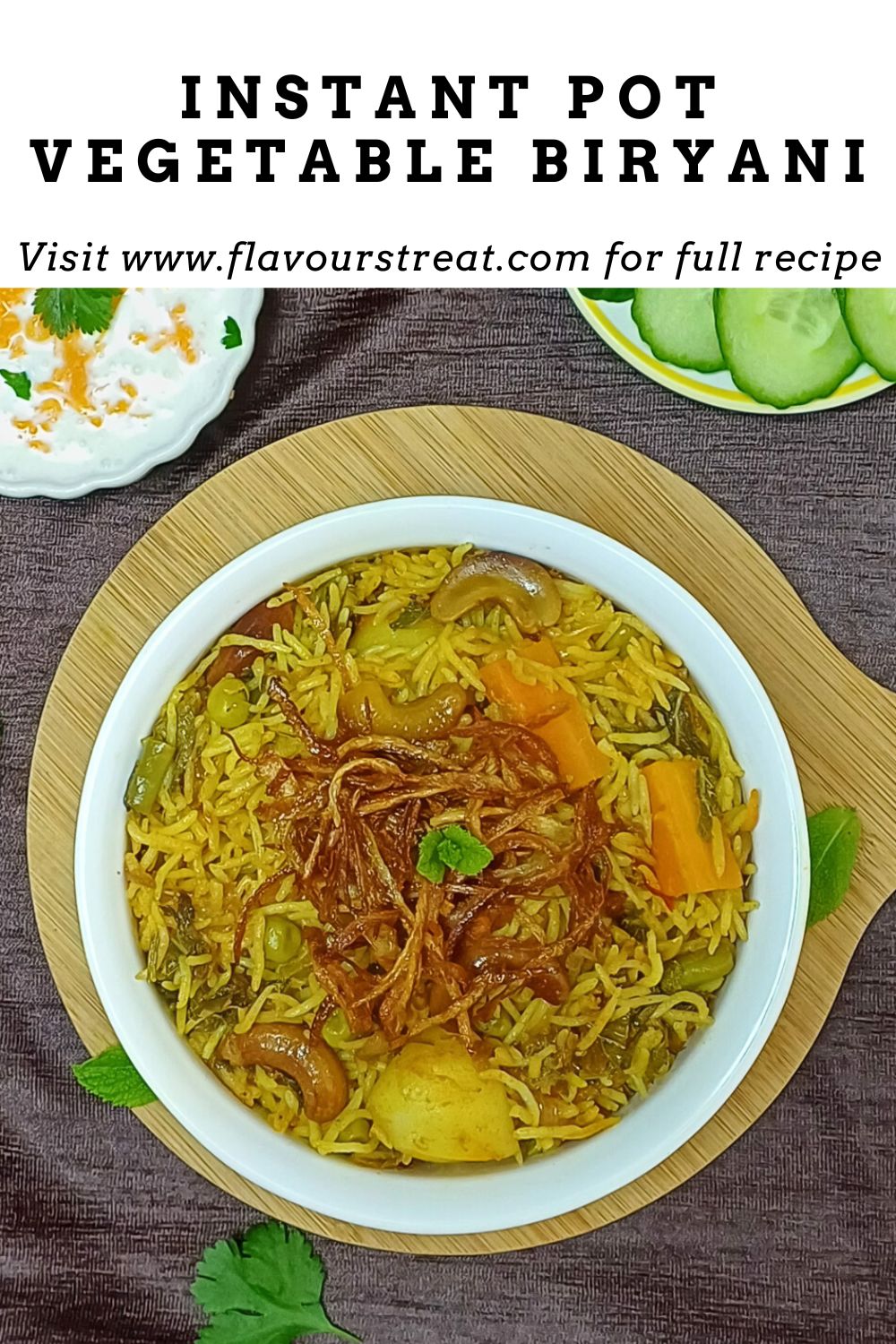 Instant Pot Vegetable Biryani - Flavours Treat