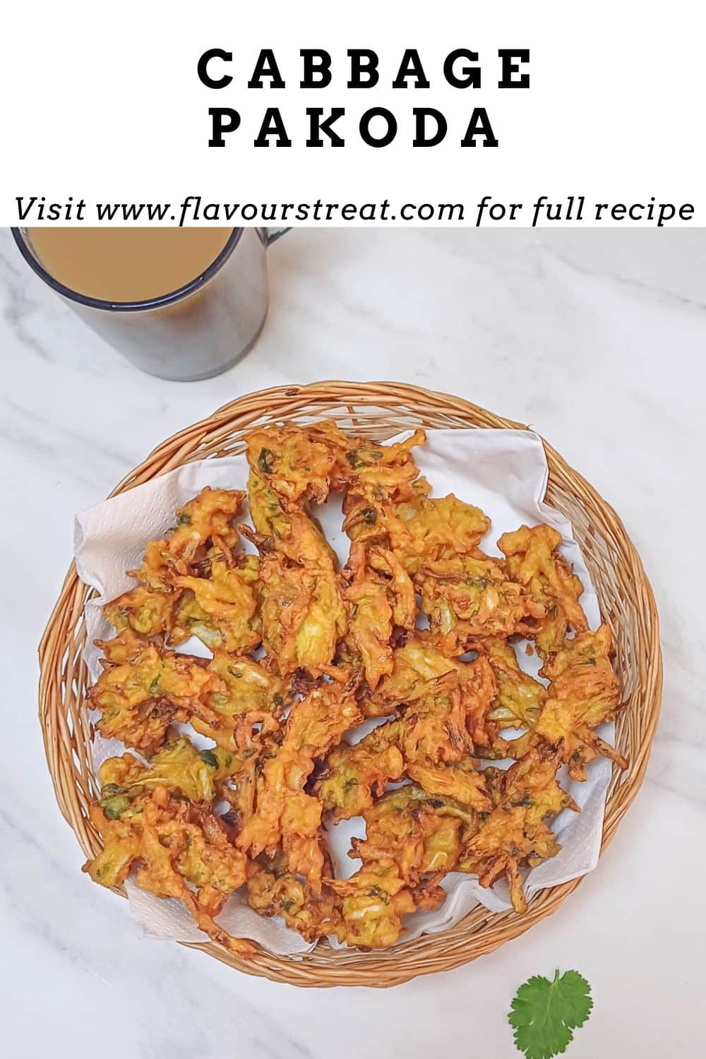 Cabbage Pakoda (Indian Cabbage Fritters) - Flavours Treat