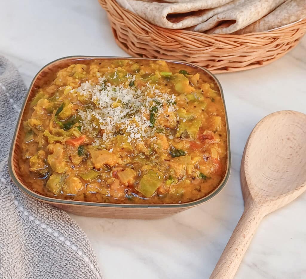 Turai Sabzi(Ridge Gourd Moong Dal Curry) - Flavours Treat