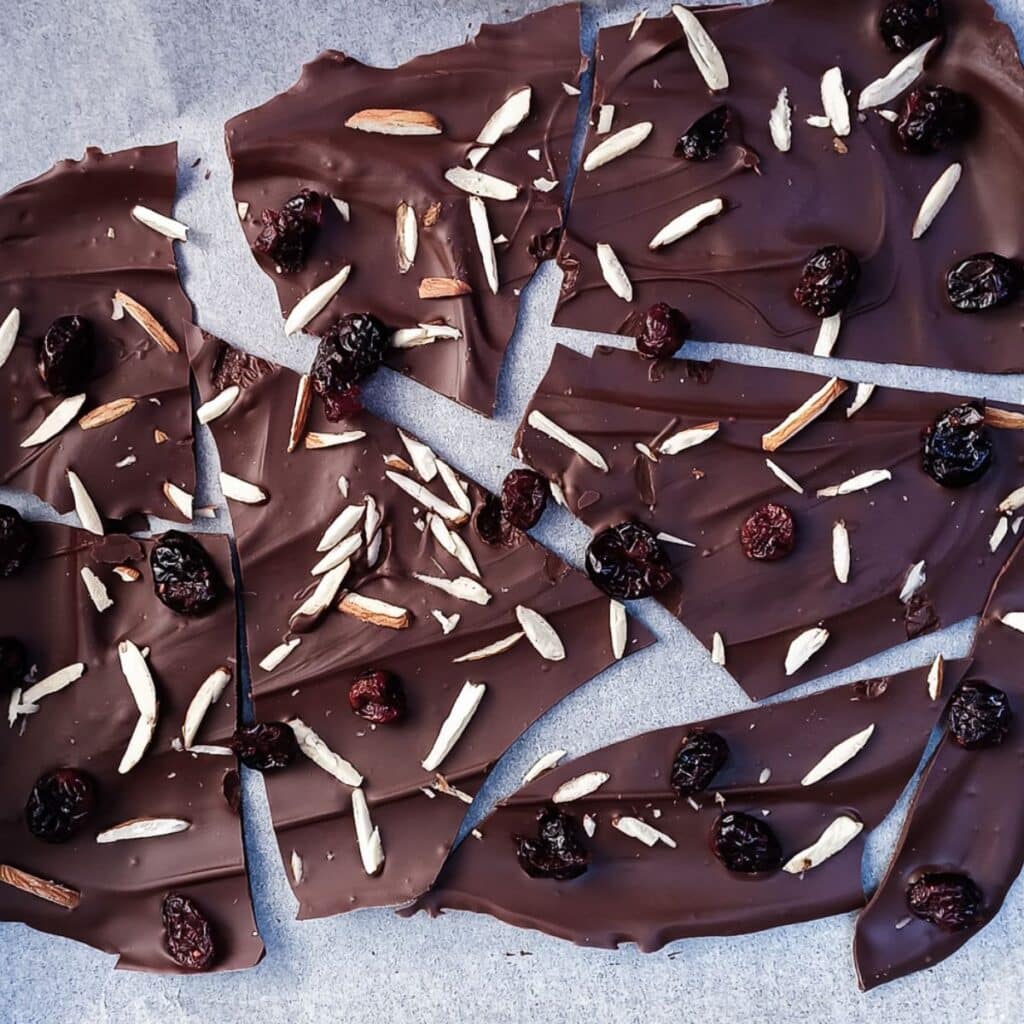 Dark Chocolate Almond Bark - Flavours Treat