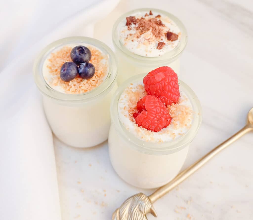 Coconut Milk Mousse (Eggless and Gelatinfree) - Flavours Treat