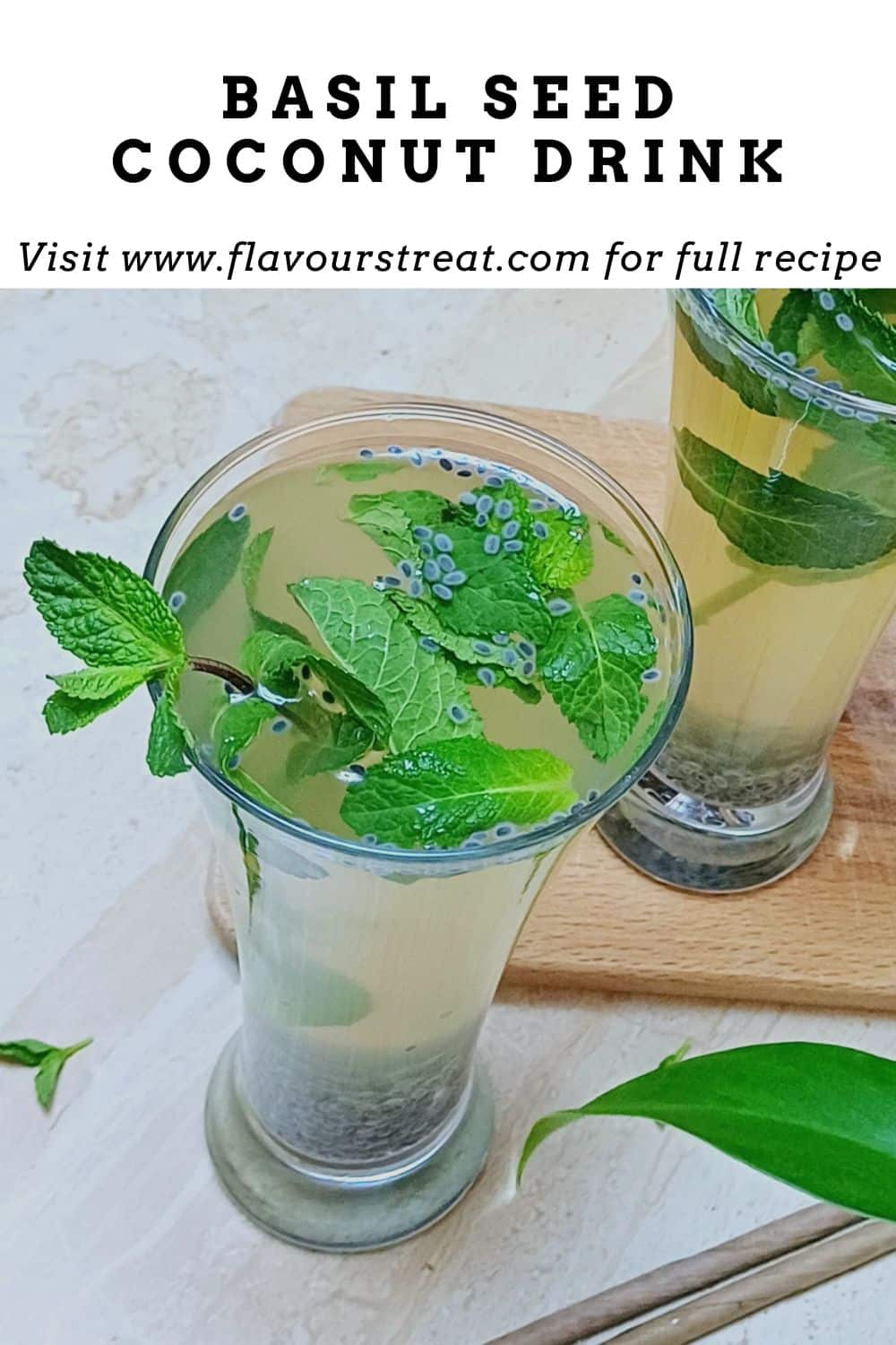 Basil Seed Coconut Drink - Flavours Treat
