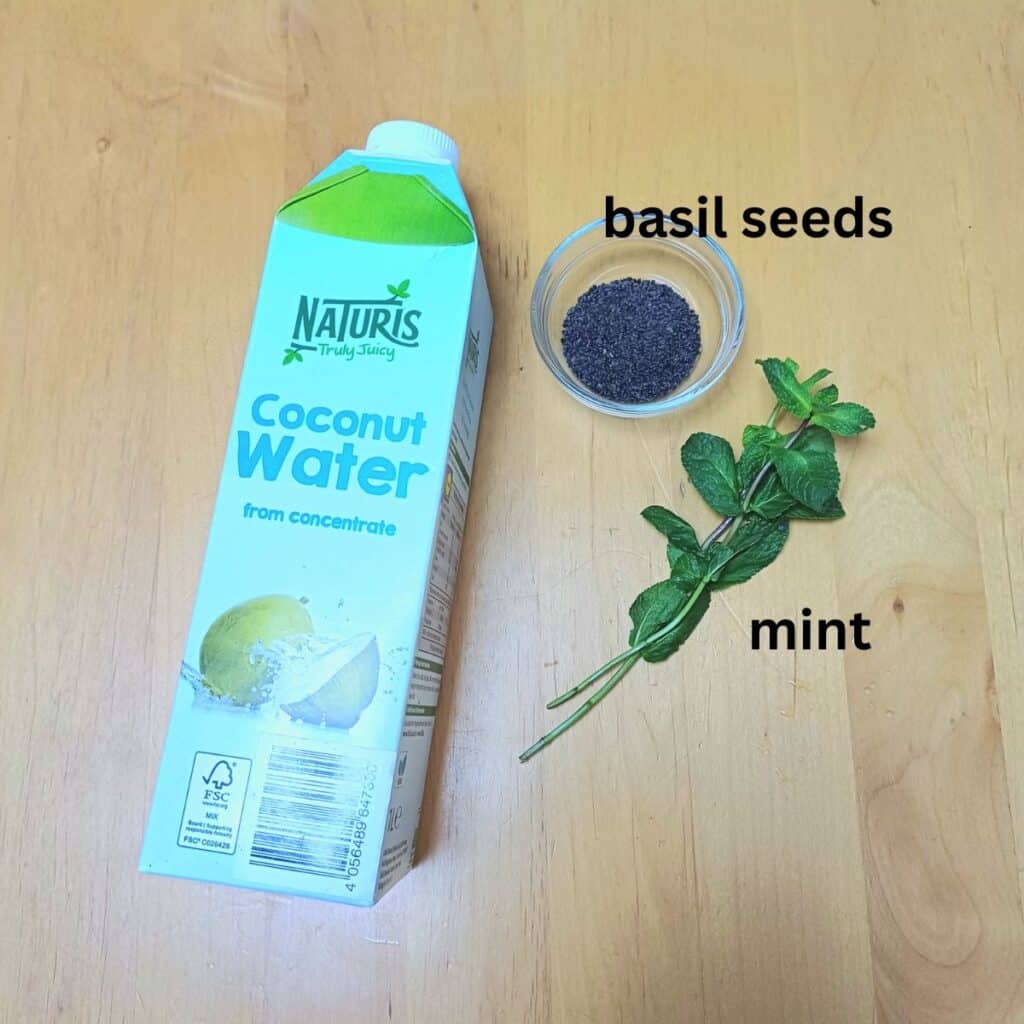 Basil Seed Coconut Drink - Flavours Treat