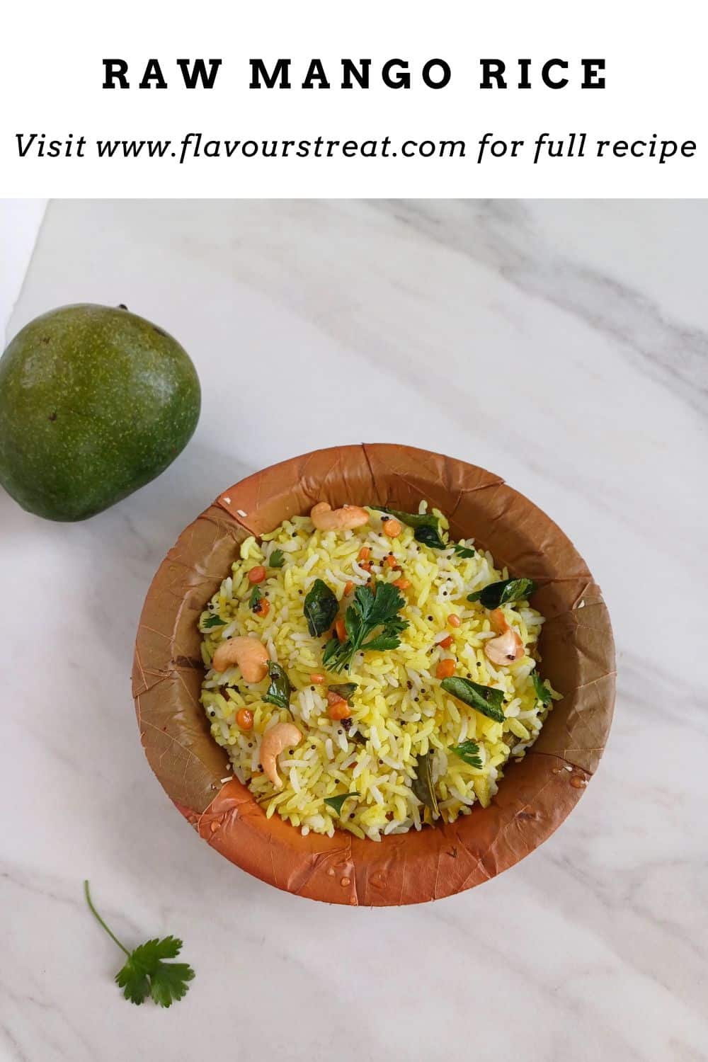 Raw Mango Rice with Leftover Rice - Flavours Treat