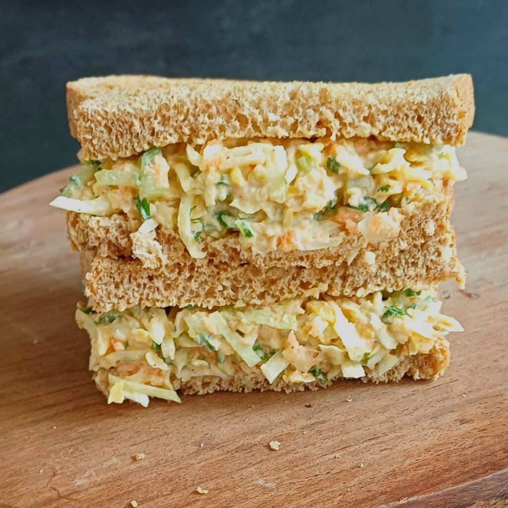 10 Minute Mashed Chickpea Sandwich - Flavours Treat
