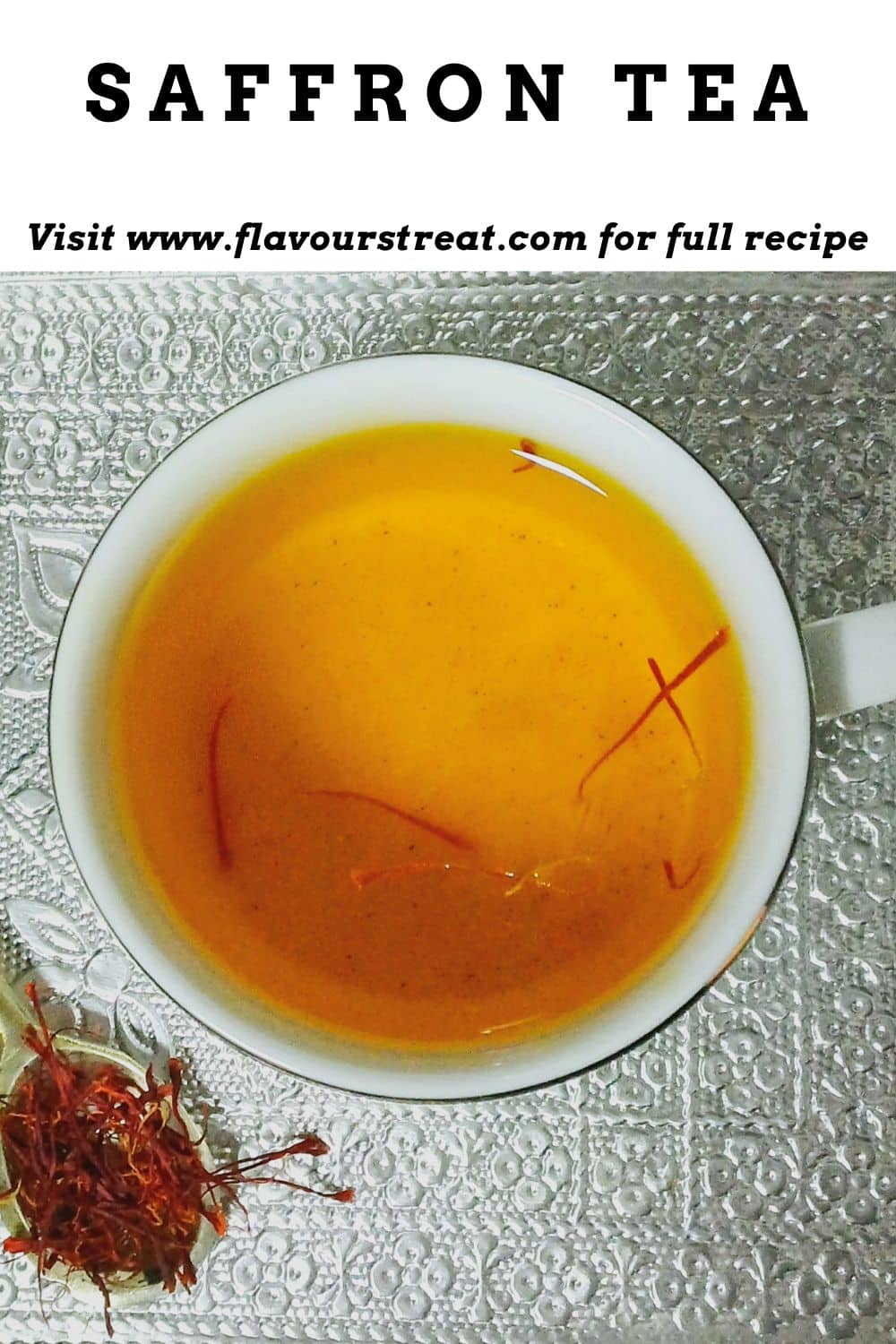Golden Saffron Tea Recipe - Flavours Treat