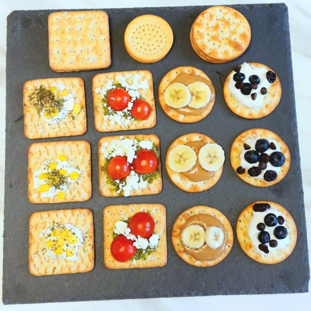 Kid Friendly Cracker Canapes - Flavours Treat