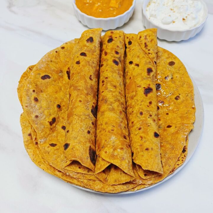 Masala Roti (Spiced Indian Flatbread) - Flavours Treat
