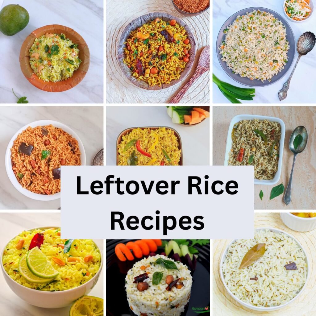 Vegetarian Leftover Rice Recipes l 10 Dishes with Leftover Rice ...